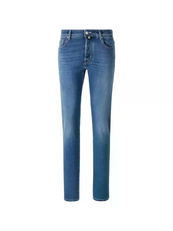 Jacob Cohen Logo-patch Jeans - Blue