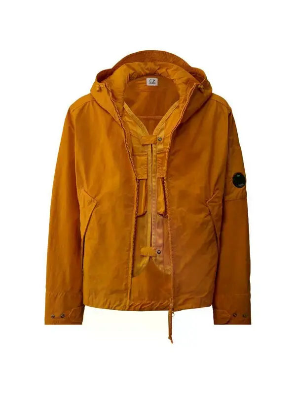 C.P. COMPANY Zip-up Hooded Jacket - Orange