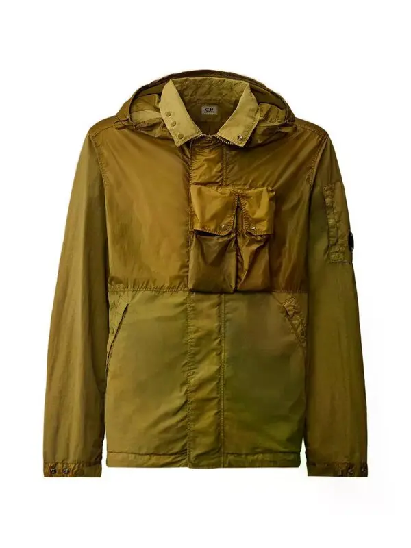 C.P. COMPANY Patch-pocket Hooded Jacket - Green