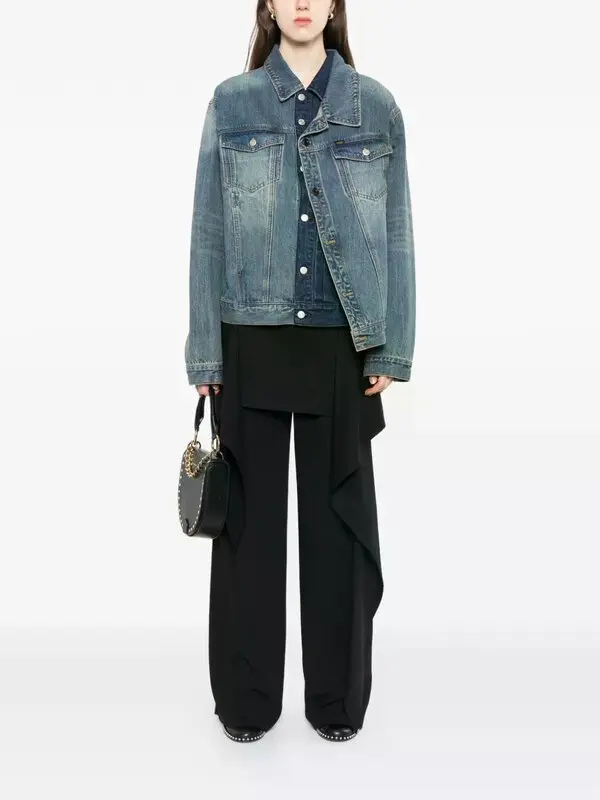Andersson Bell Asymmetric Layered Denim Jacket
