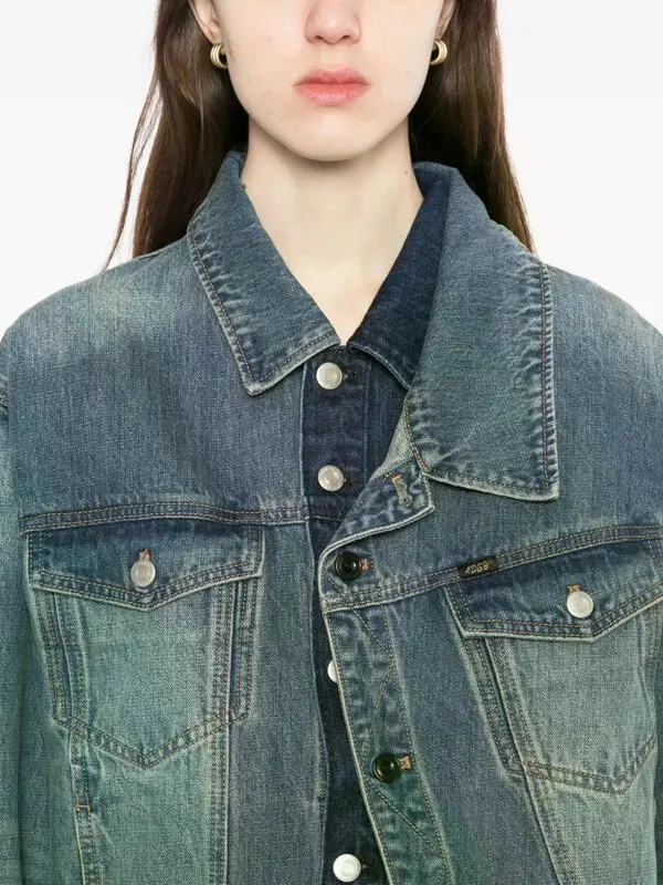Andersson Bell Asymmetric Layered Denim Jacket