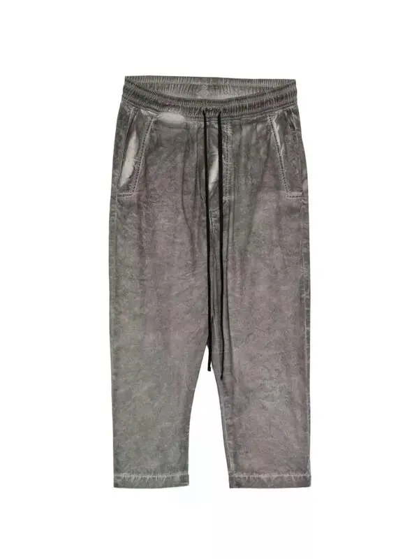 THOM KROM Cotton Cropped Trousers - Grey