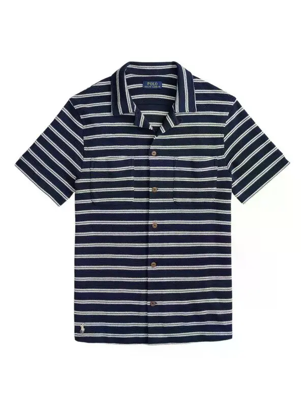 Polo Ralph Lauren Striped Short-sleeved Shirt - Blue
