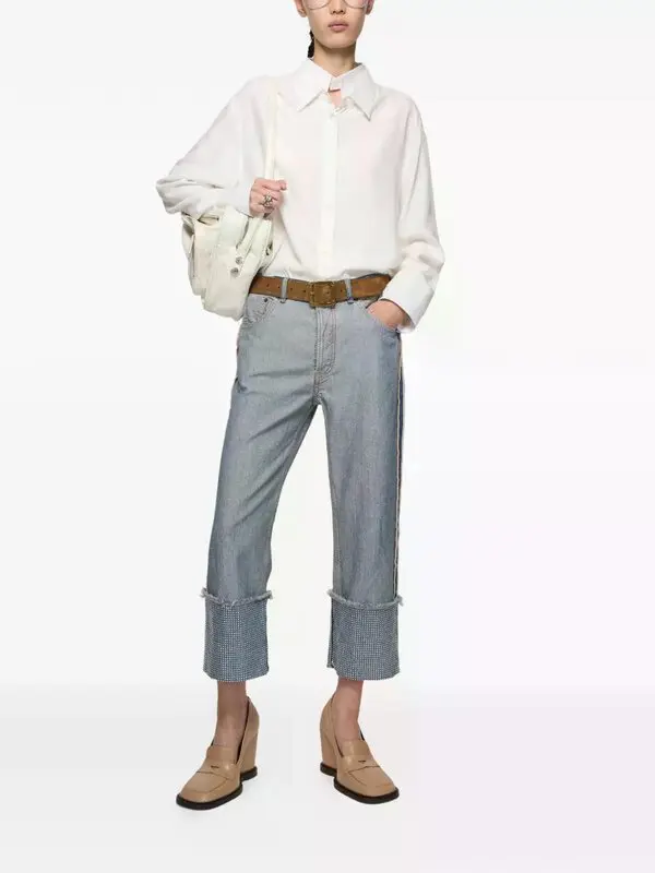 Acne Studios Side-stripe Cuffed Jeans