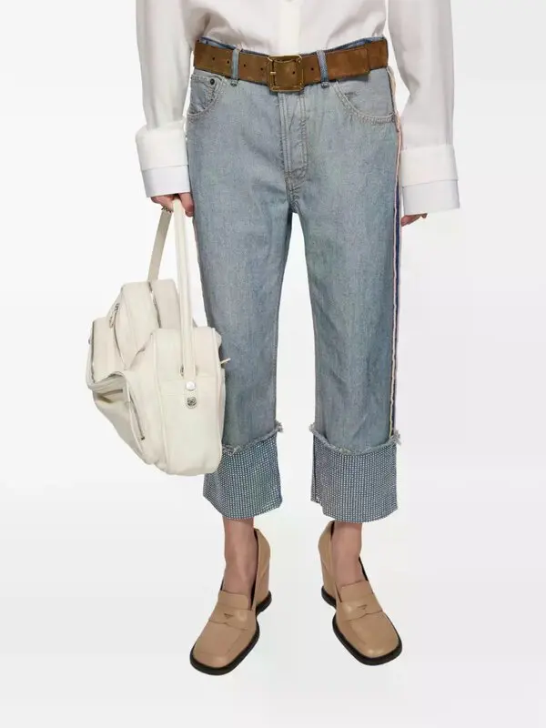 Acne Studios Side-stripe Cuffed Jeans