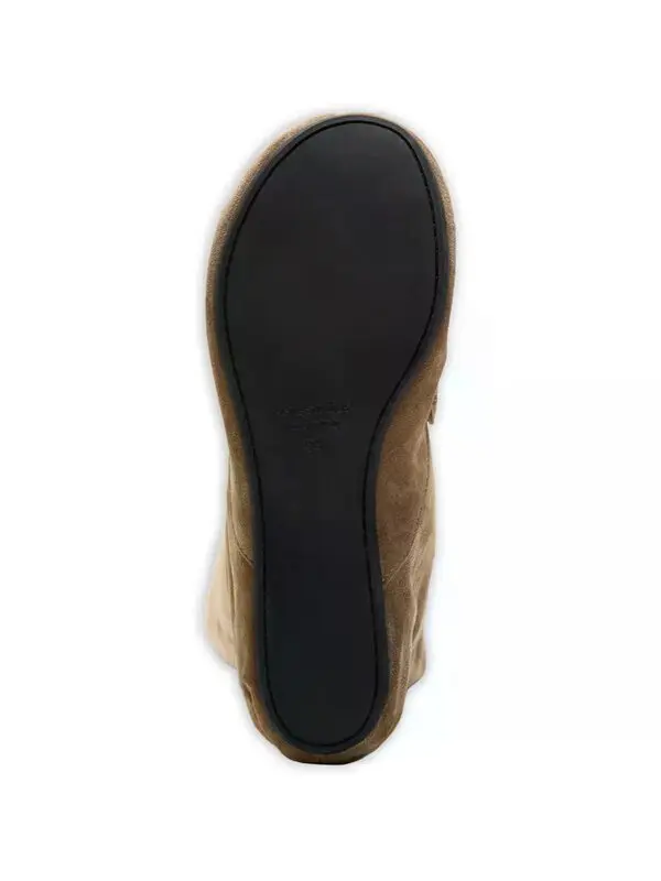 Acne Studios Slouch Toe-detail Boots - Neutrals