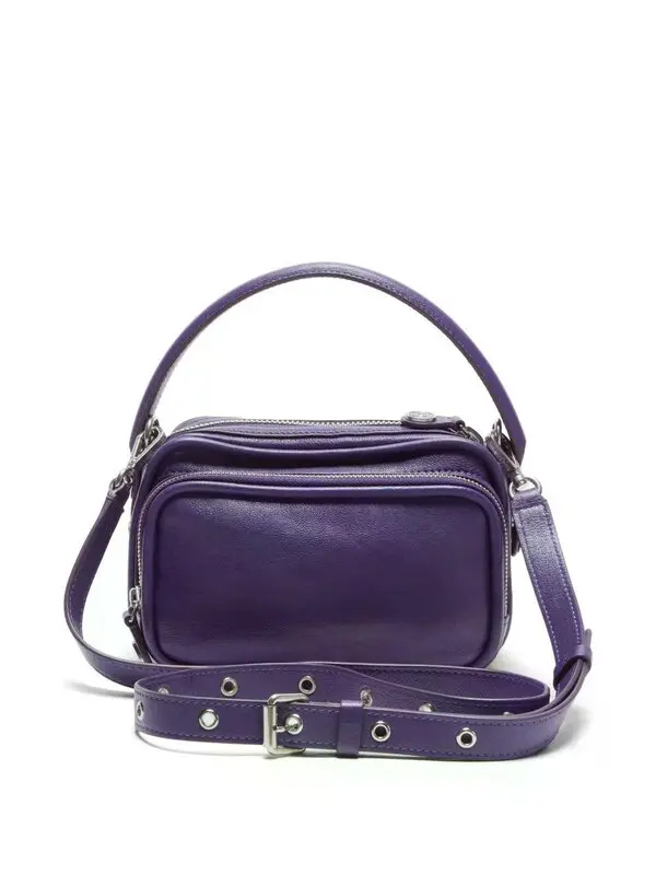 Acne Studios Leather Crossbody Bag - Purple