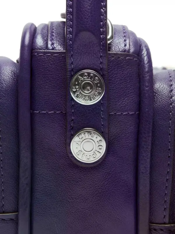 Acne Studios Leather Crossbody Bag - Purple