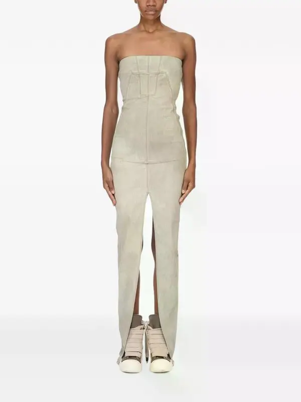 Rick Owens Sliced Rustier Maxi Dress - Green