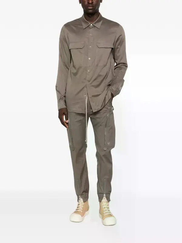 Rick Owens Bauhaus Zip-pocket Trousers - Brown