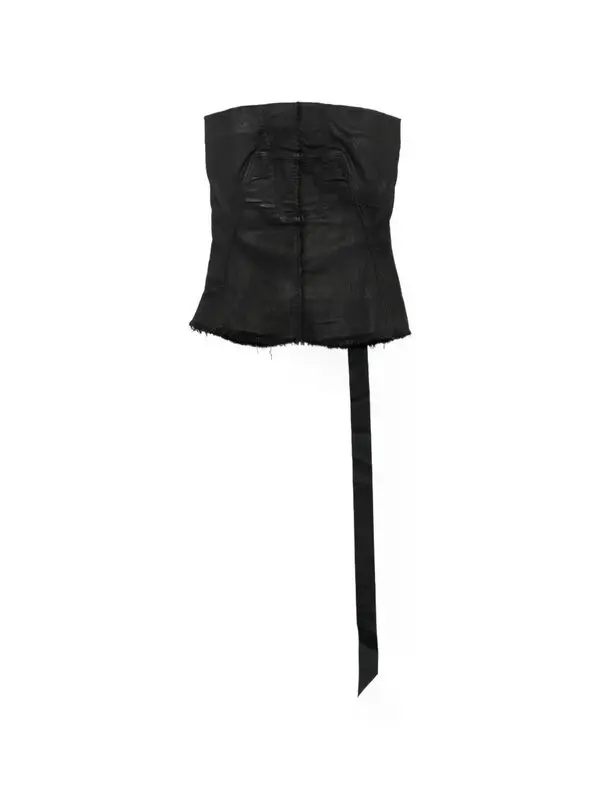 Rick Owens Frayed Top - Black
