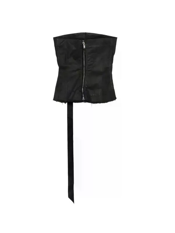 Rick Owens Frayed Top - Black