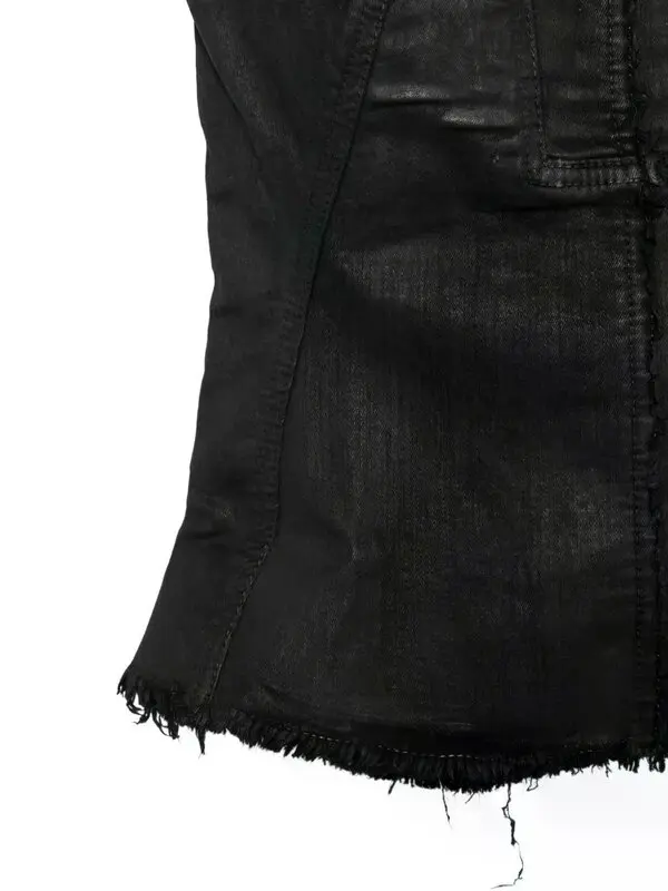 Rick Owens Frayed Top - Black