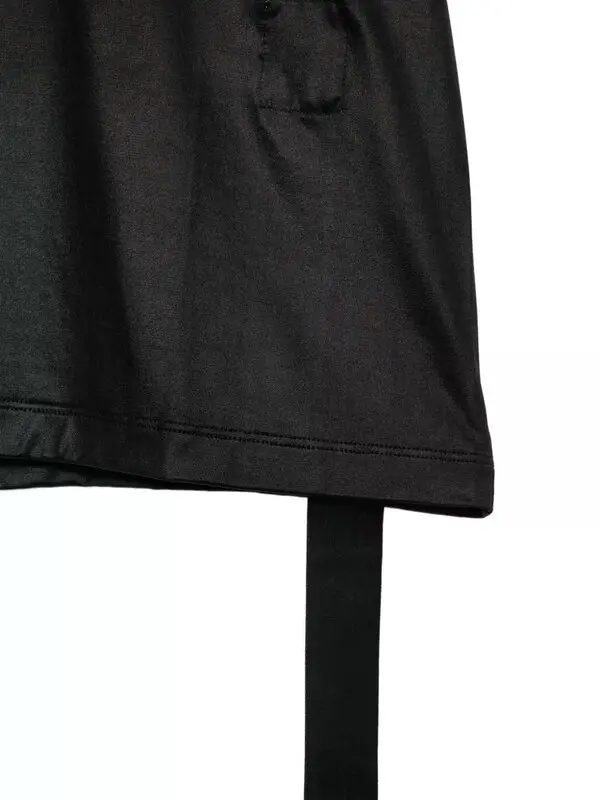 Rick Owens Short-sleeve Ribbon T-shirt - Black