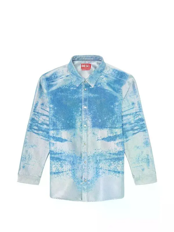 DIESEL D-kelmar Denim-effect Shirt - Blue