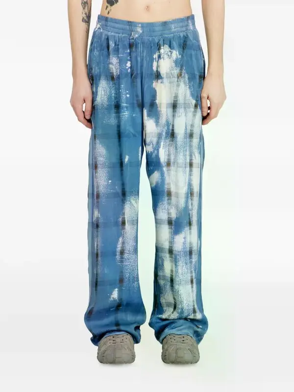 DIESEL P-olly Check-pattern Trousers