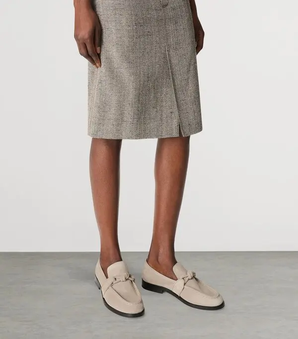 Bottega Veneta Calfskin Alstaire Loafers - Neutral