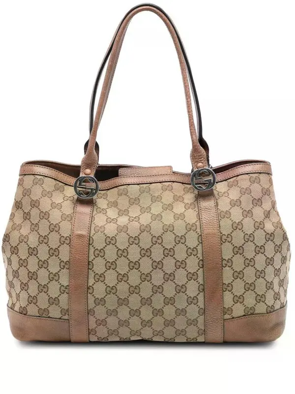 Gucci 2016-2025 Gg Canvas Miss Gg Tote Bag - Brown