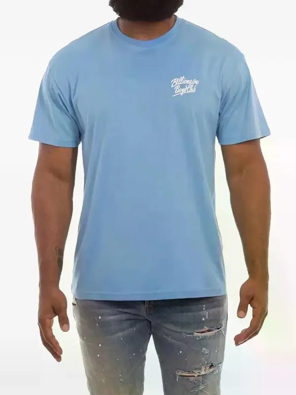 BILLIONAIRE BOYS CLUB Script Short Sleeve T-shirt - Blue