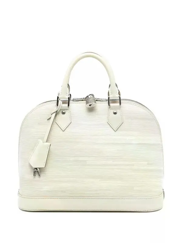 LOUIS VUITTON Epi Alma Pm Handbag - White
