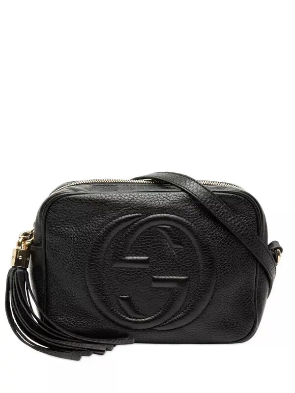 Gucci 2000-2015 Leather Soho Disco Crossbody Bag - Black