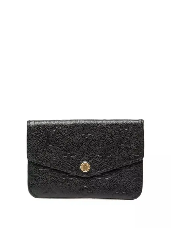 LOUIS VUITTON 2017 Monogram Empreinte Key Pouch Coin Pouch - Black