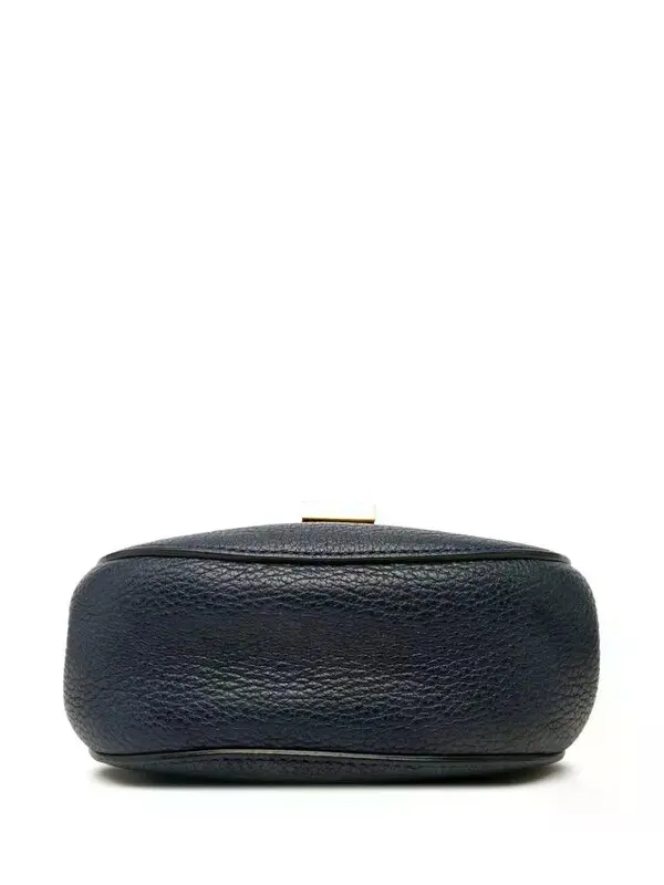 Chloé Mini Leather Drew Crossbody Bag - Blue