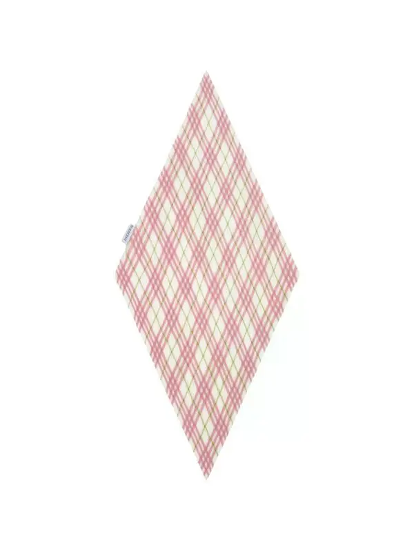 Burberry Check Silk Scarf - Pink