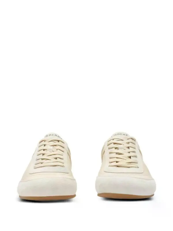 Burberry Leather Knight Runner Sneakers - Neutrals