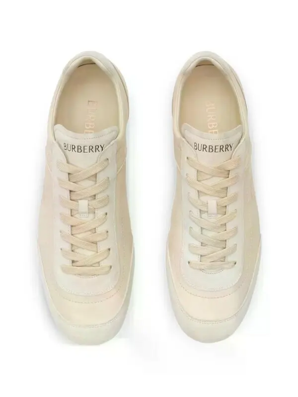 Burberry Leather Knight Runner Sneakers - Neutrals