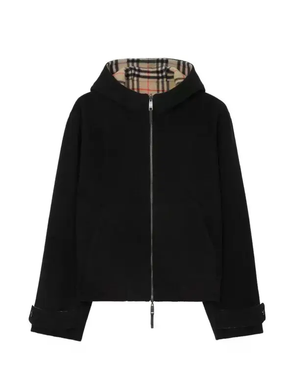 Burberry Reversible Wool Hooded Jacket