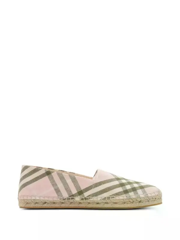 Burberry Check Mews Espadrilles - Pink