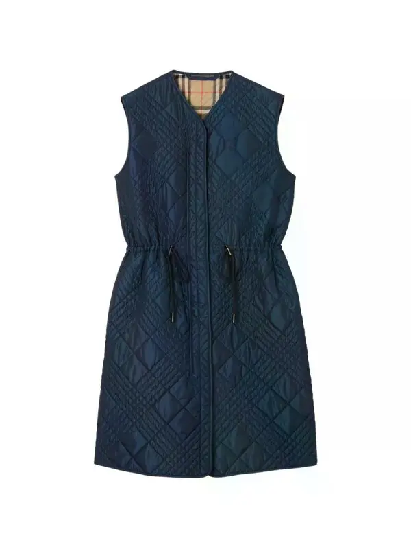 Burberry Micro Check-stitch Nylon-blend Gilet