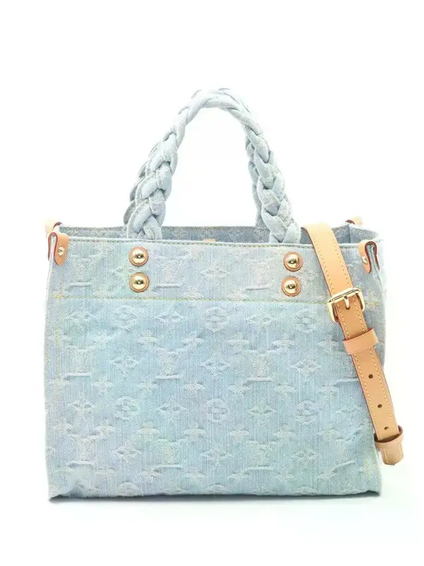LOUIS VUITTON 2021-2026 Monogram Denim Let Go Pm Satchel