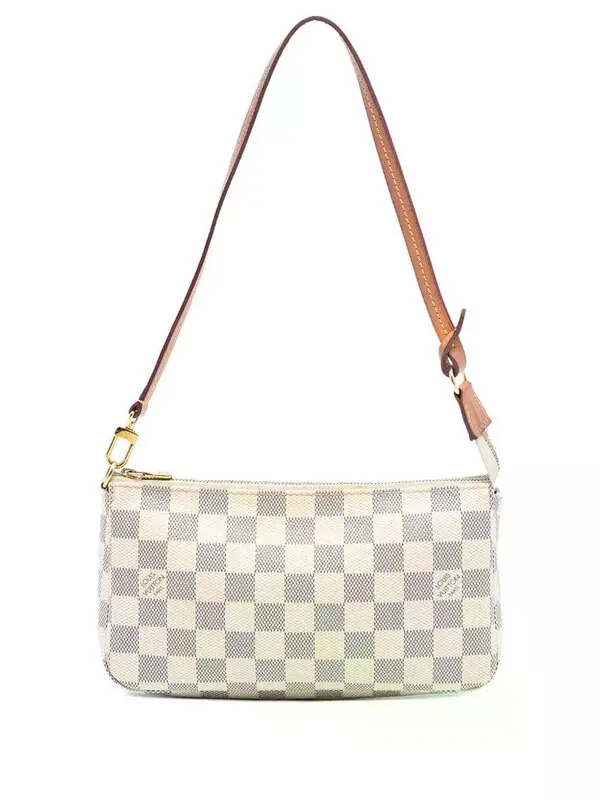 LOUIS VUITTON 2010-2026 Damier Azur Pochette Accessoires Shoulder Bag - White
