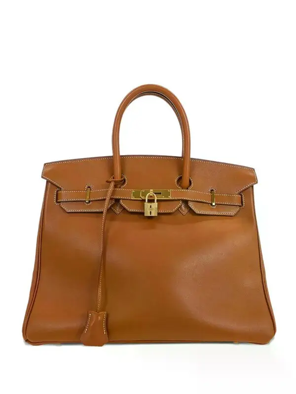 Hermès 1999 35 Birkin Leather Handbag - Brown