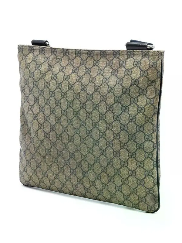 Gucci Gg Supreme Crossbody Bag - Brown