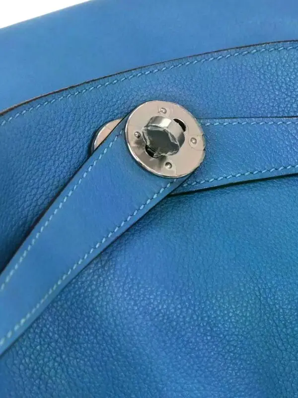 Hermès 2016 34 Lindy Leather Shoulder Bag - Blue