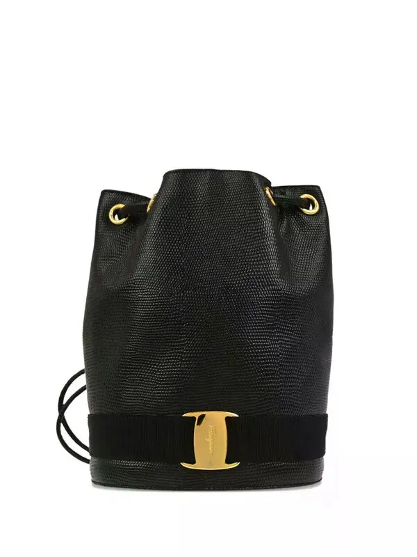 FERRAGAMO 1990-2000s Textured Leather Backpack
