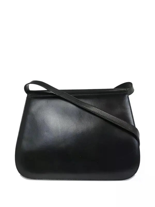 FERRAGAMO 1990s Gancini Leather Shoulder Bag