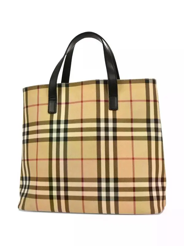 Burberry Check Tote Handbag