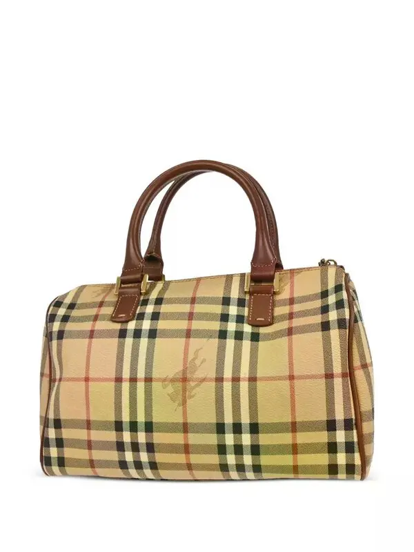 Burberry 1990-2000s Check Duffle Handbag