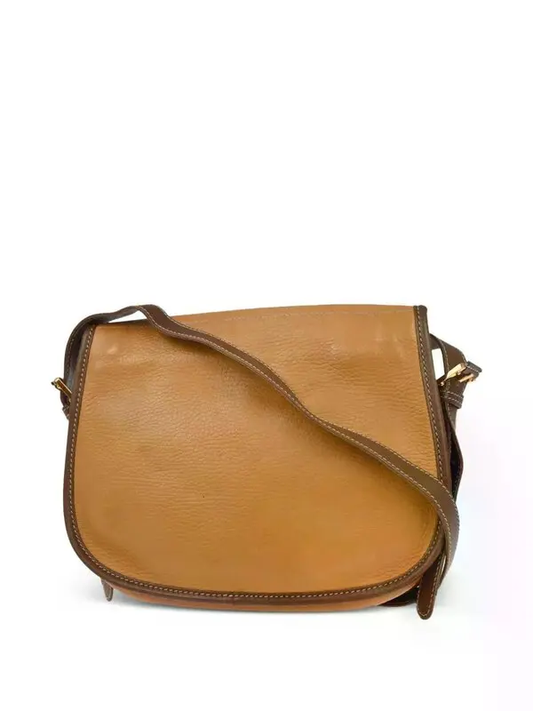 Loewe 1990-2000s Logo Leather Shoulder Bag