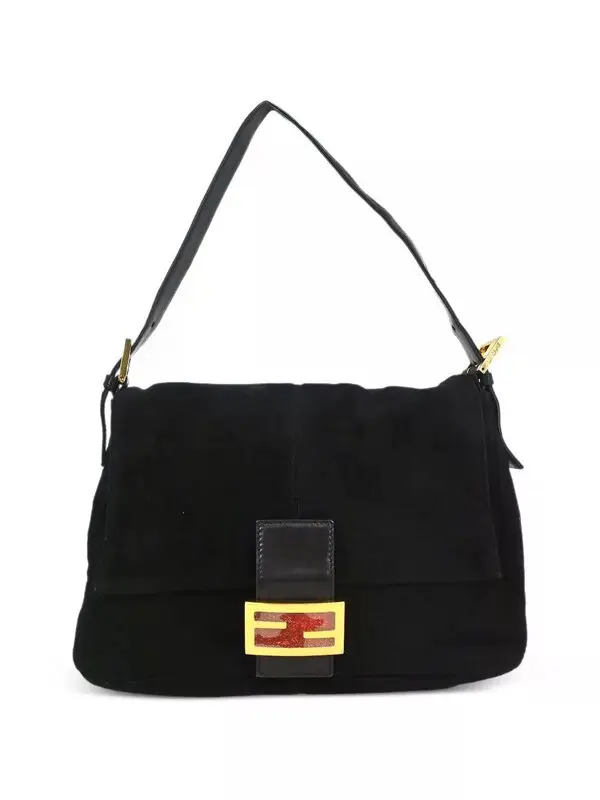 Fendi 2000 Mamma Baguette Handbag - Black
