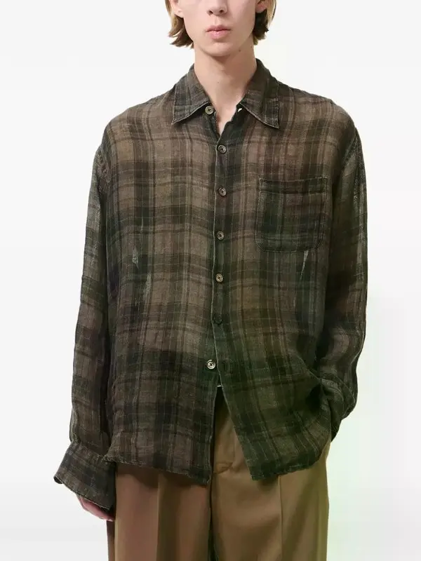 Our Legacy Above Check-pattern Shirt