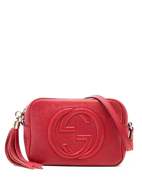 Gucci 2016-2026 Leather Soho Disco Crossbody Bag - Red