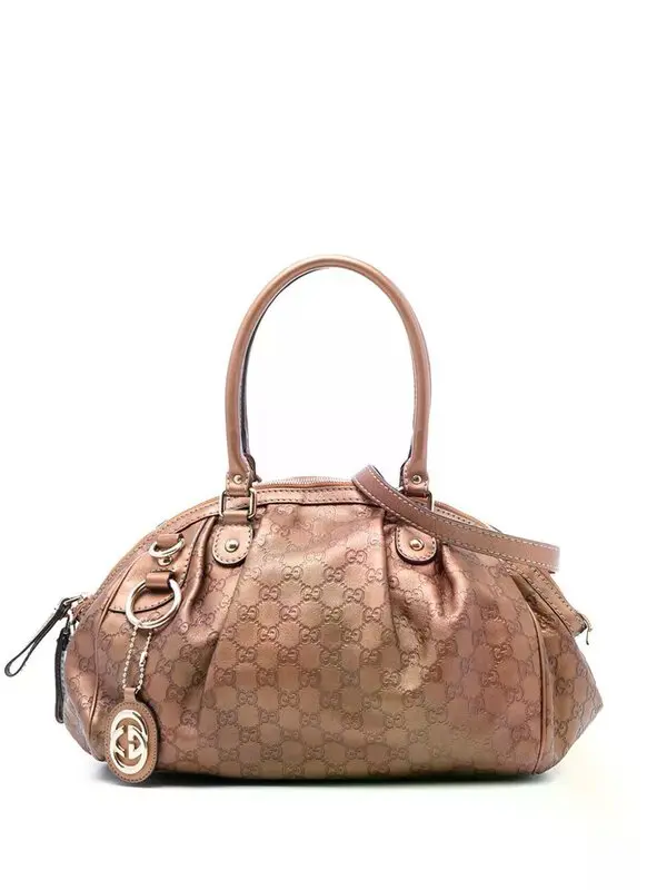 Gucci Sukey Satchel - Brown