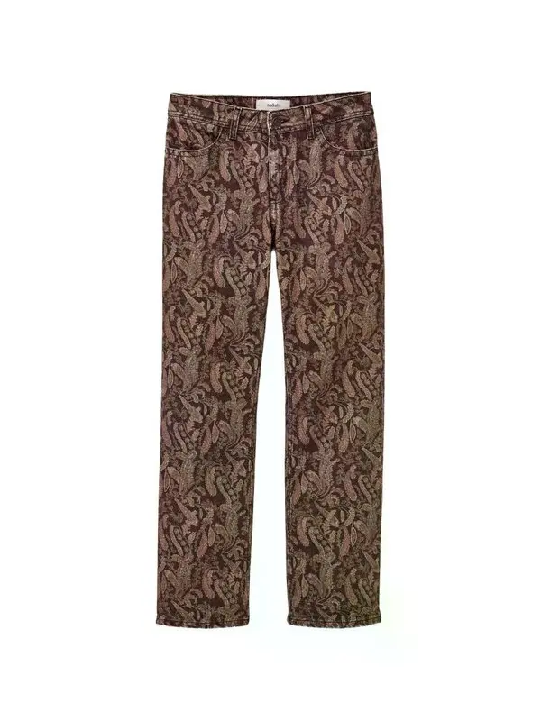 Ba&sh Tooty Paisley-pattern Jeans - Brown