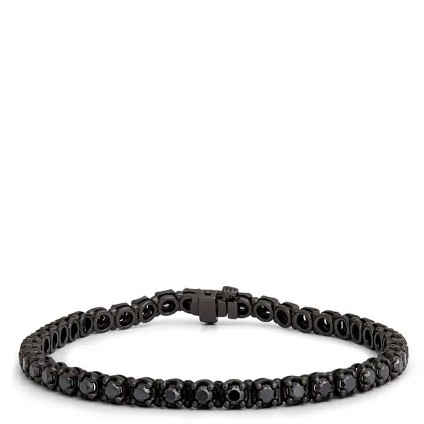 Benbridge Diamond Bracelet, Rhodium Plated Sterling Silver,tt|b2719ssbkblk85-42 - Black