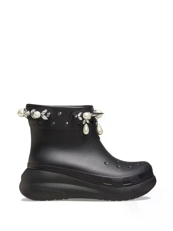 CROCS X Simone Rocha Pearl-embellished Boots - Black